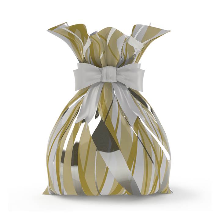 SACO METAL.45X60 FIOS DOURADO | Multpel