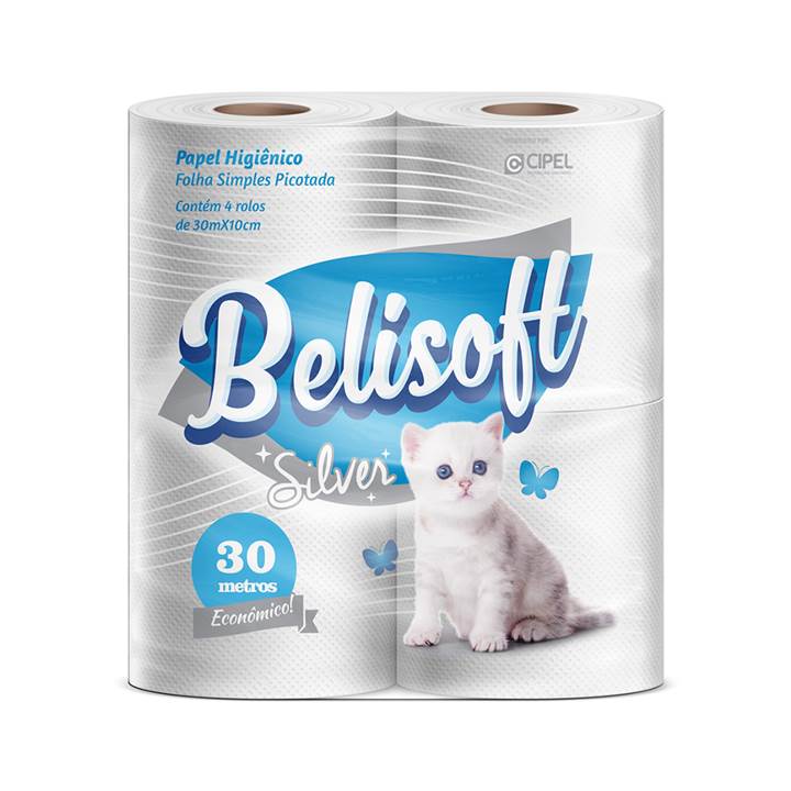 PAPEL HIGIENICO BELISOFT SILVER 30MT | Multpel