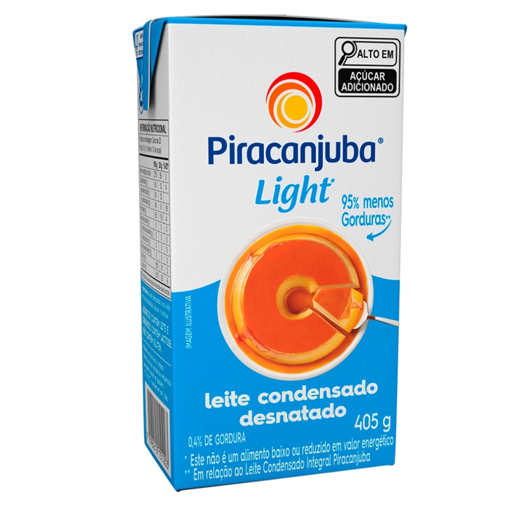 LEITE CONDENSADO LIGHT PIRACANJUBA TP 405G | Multpel